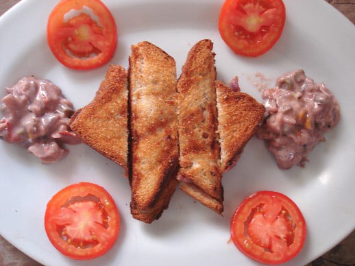 Monsoon Magic- Butterfly Sandwich Recipe | My Foodcourt
