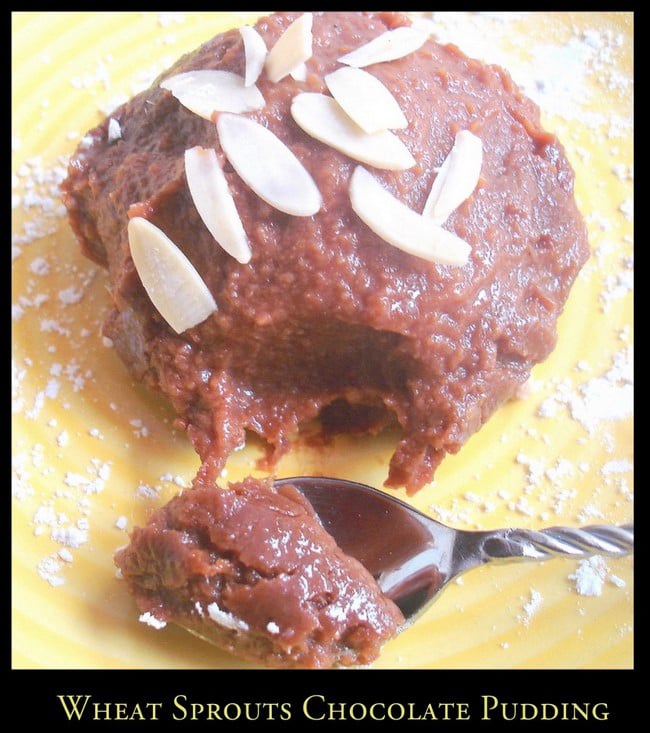 Wheat Sprouts Chocolate Pudding Recipe | My Foodcourt