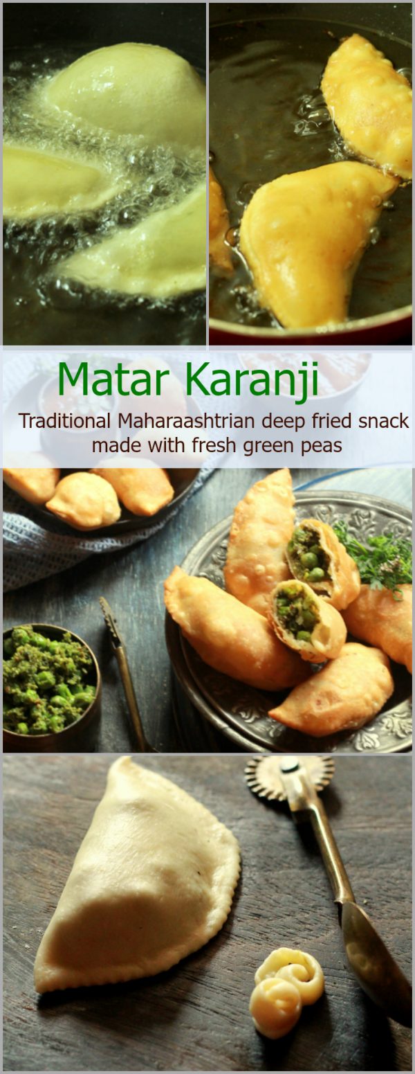 Matar Karanji (Maharashtrain deep fried snack made with fresh green ...